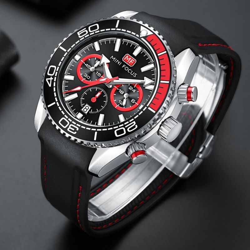 Men’s Watch Obsyss FX Navitimer Quartz Water Resistant Stainless Steel ...