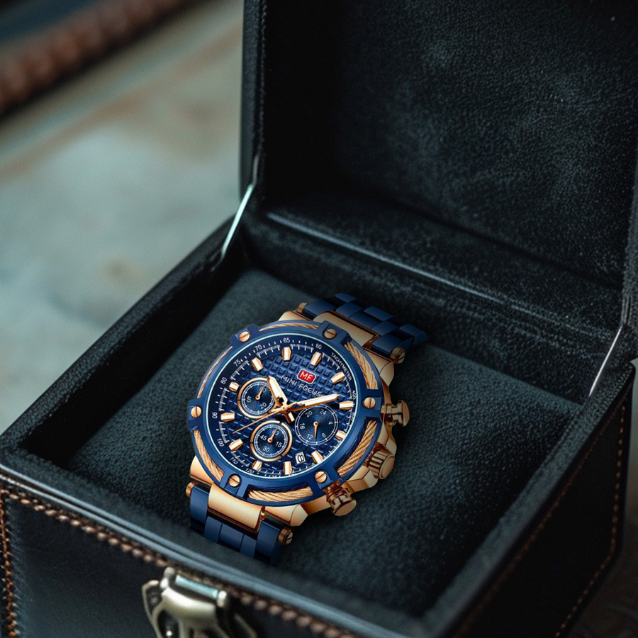 Men’s Watch Obsyss FX Nautical Quartz Water Resistant Stainless Steel ...