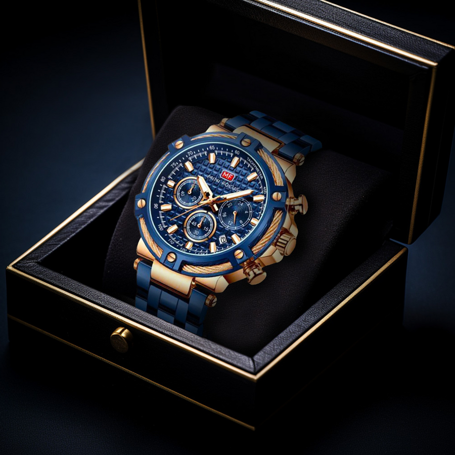 Men’s Watch Obsyss FX Nautical Quartz Water Resistant Stainless Steel ...