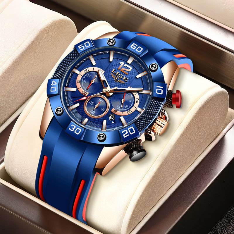 Men’s Watch Obsyss LIGE Army Sports Quartz Water Resistant Stainless ...