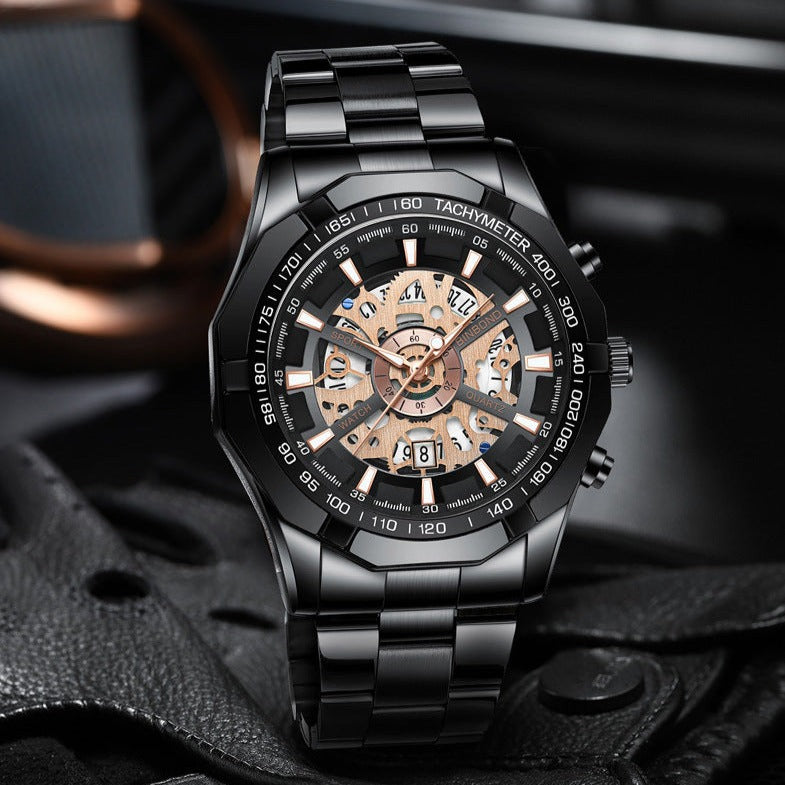 Men's Watch Obsyss FNG Trek Quartz Water Resistant Stainless Steel Band ...