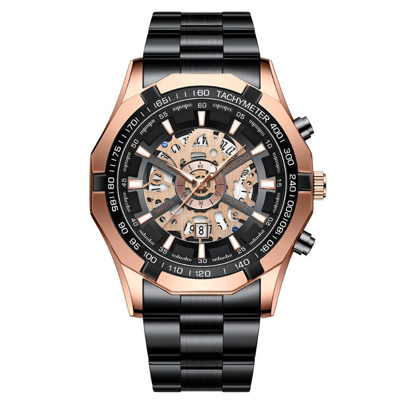 Men's Watch Obsyss FNG Trek Quartz Water Resistant Stainless Steel Band ...