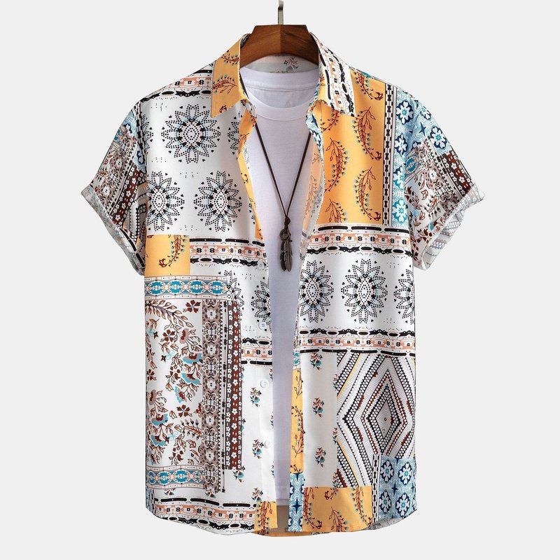 Scarf Print Shirt Random Design – OBSYSS